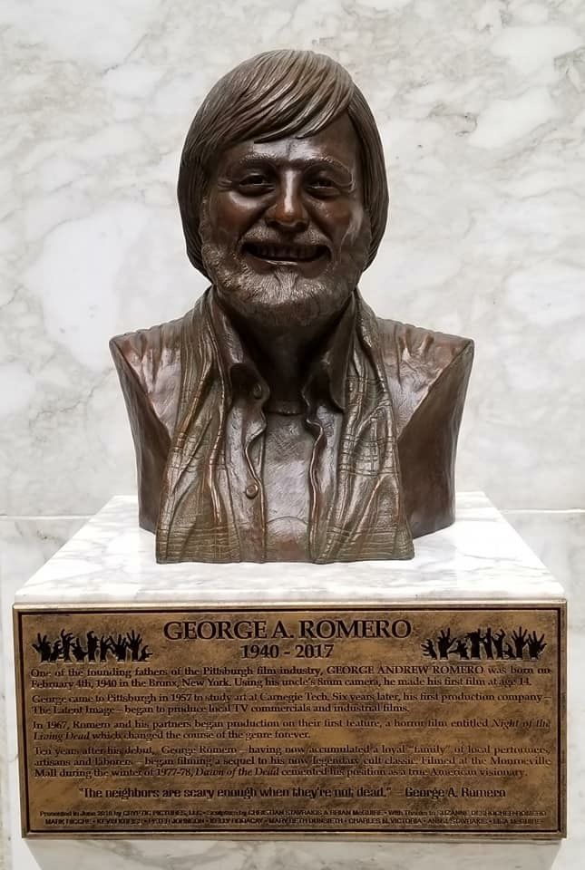 Romero statue unveiled at Dawn of the Dead mall – Zombie Apocalypse Monthly
