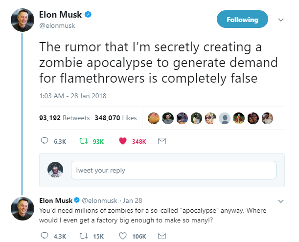 Elon Musk continues to reference zombie apocalypse – Zombie Apocalypse ...